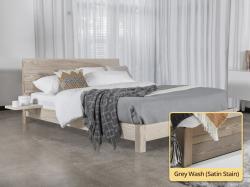 Gray Wash Wood Bed Frames | Get Laid Beds