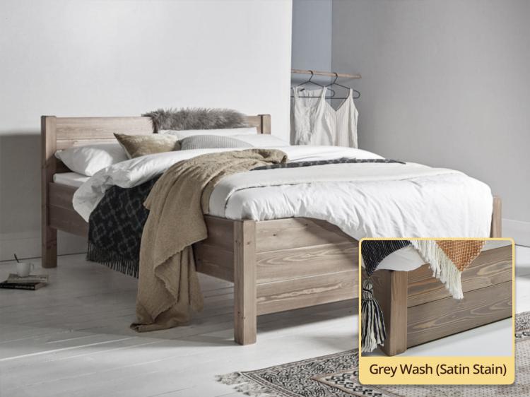 Gray Wash Wood Bed Frames | Get Laid Beds