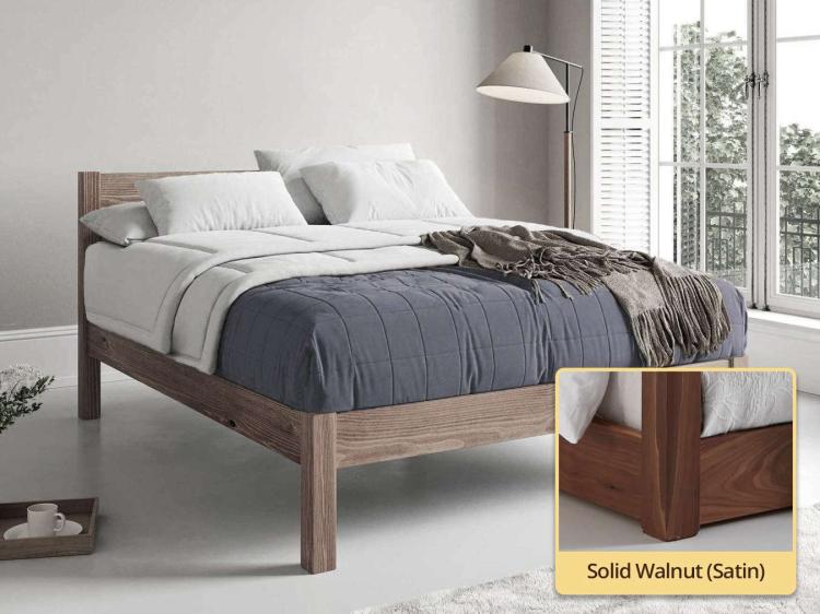 Walnut Wood Bed Frames | Handmade with an 11-Year Guarantee