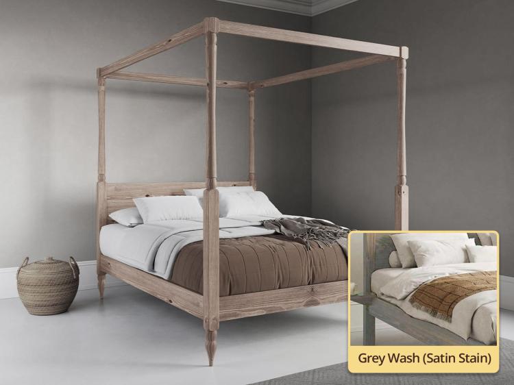 Gray Wash Wood Bed Frames | Get Laid Beds